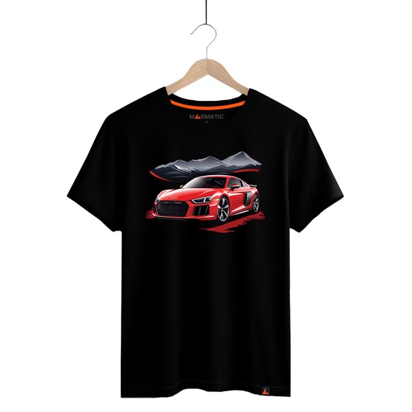 T-Shirt Audi R8 "Modern Car" - Magmatic - T-shirt Homme